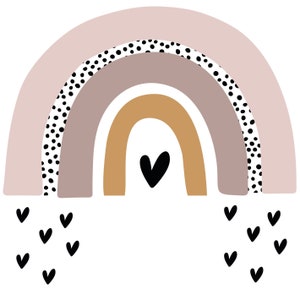 Multicolor Pastel Rainbow Wall Sticker Peel and Stick - Etsy