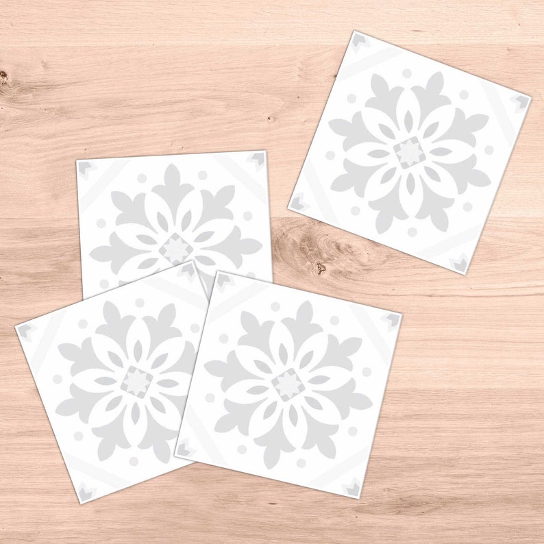 Peel and Stick Vinyl Floor Tile, Linoleum Flooring, Custom Floor Decal ...