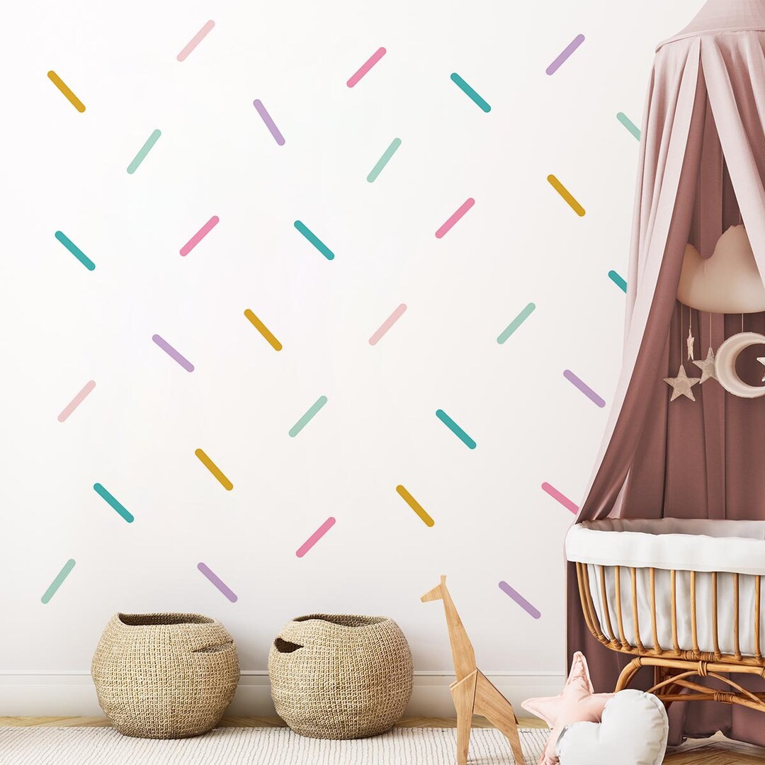 Sprinkle Wall Decals, Wall Decals for Kids Bedroom, Wall Decal for ...