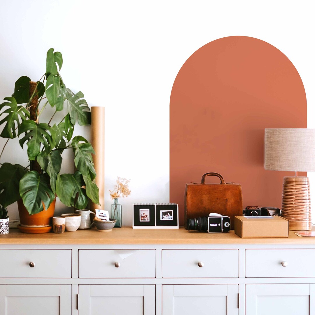 Boho Arch Wall Sticker, Peel and Stick Stickers, Arch Headboard Wall ...