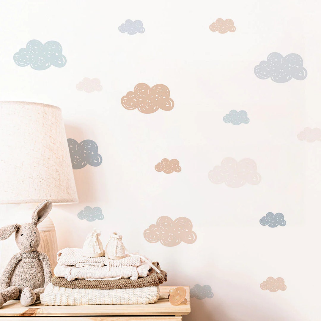 Cloud Wall Decal, Cloud Room Decor, Cloud Nursery Decor, Cloud Stickers ...