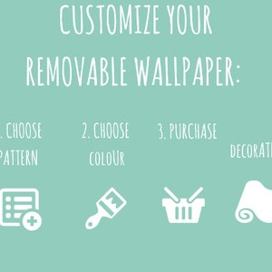 Solid Color Wallpaperremovable Wallpaper Wallpaper Peel and - Etsy