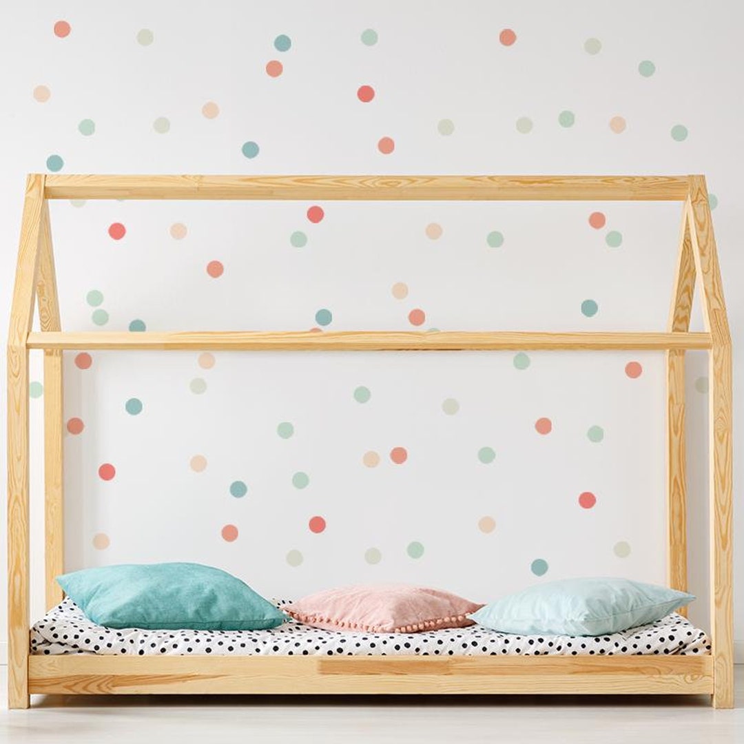 Colored Round Wall Sticker, Peel and Stick Stickers, Self-adhesive ...