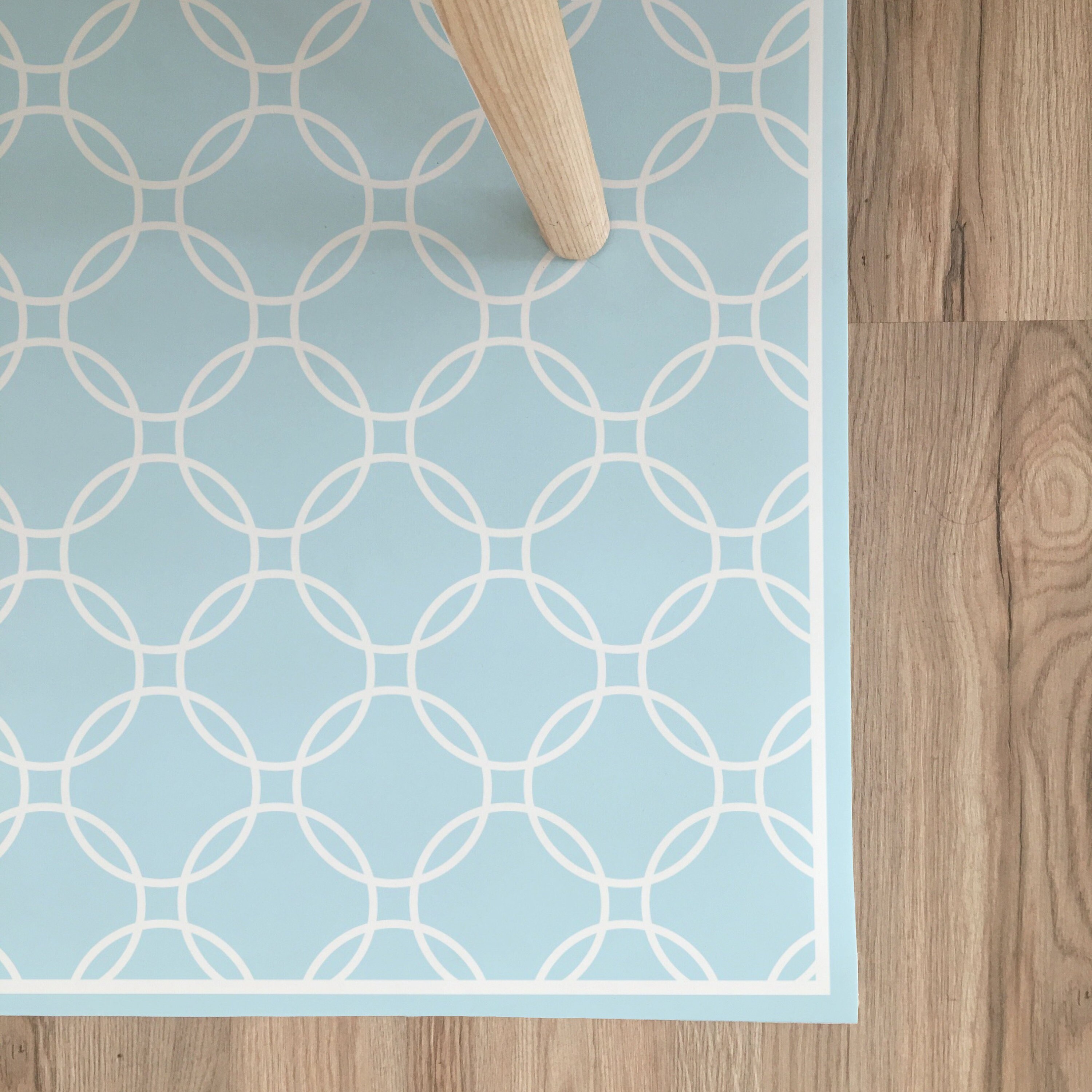 Full Circles Vinyl Rug Linoleum Rug Vinyl Carpet Pvc Mat | Etsy