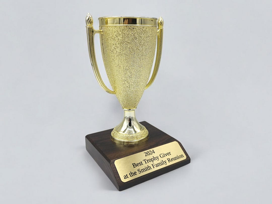 Cup Trophy Award Free Personalization With Your Text 5 1/4" Tall Great ...