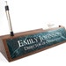 Personalized Desk Name Plate With Card Holder and Pen Holder Walnut ...