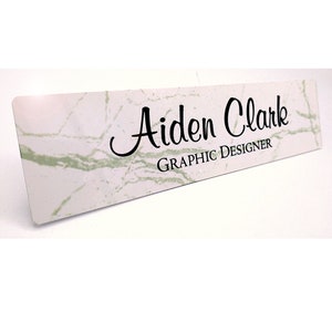 2"x8" Custom Imprinted Name Plate Insert Fits Standard Wall and Desk ...