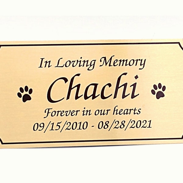 Pet Memorial Plaque - Etsy