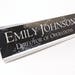 Personalized Desk Name Plate Nameplate Black Marble Look With | Etsy