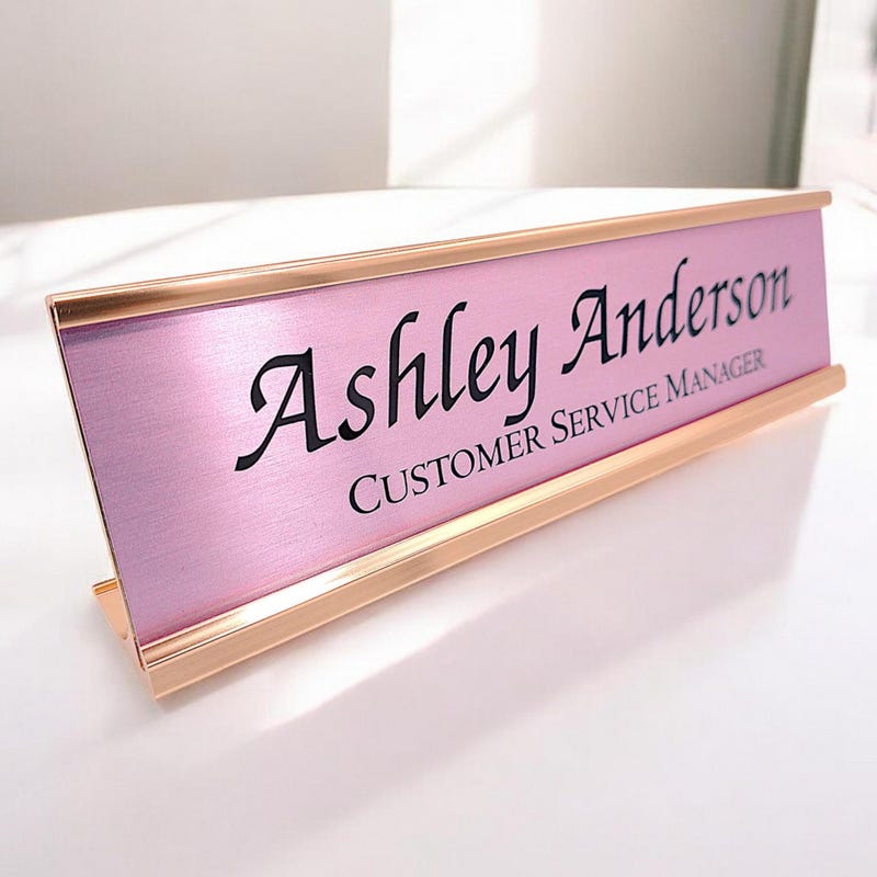 Desk Name Plate - Etsy