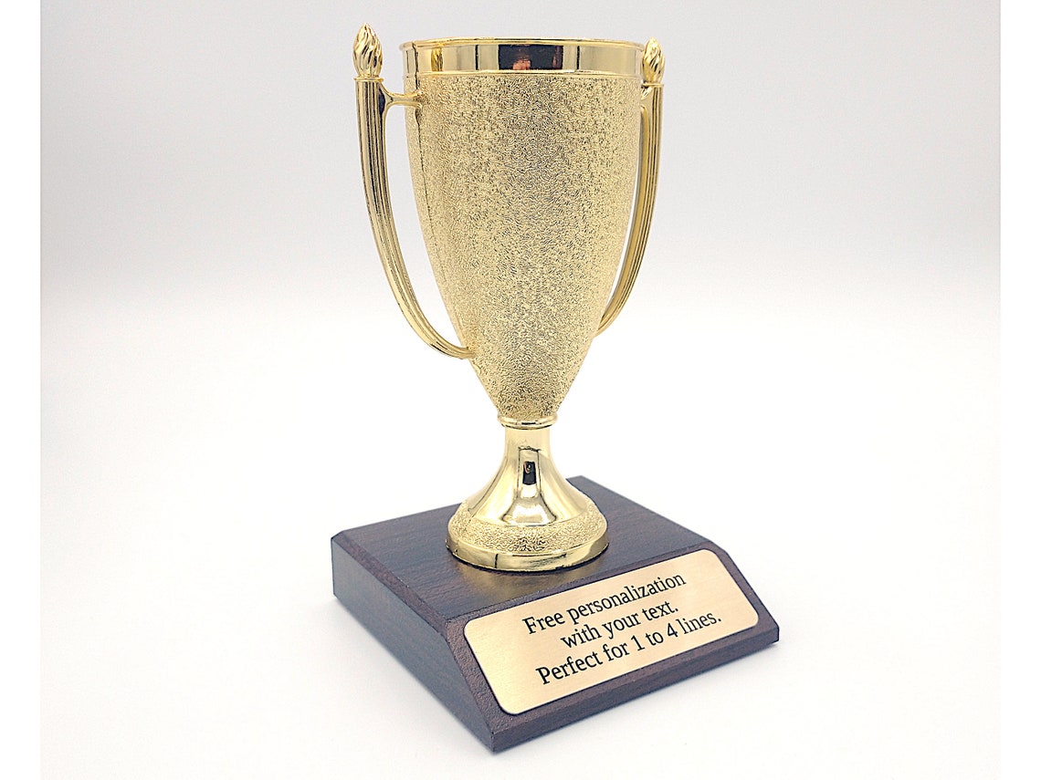 Cup Trophy Award Free Personalization With Your Text 5 - Etsy