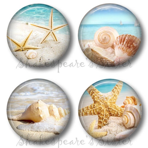Beach Kitchen Fridge Magnets Beach Magnets 4 Magnets - Etsy