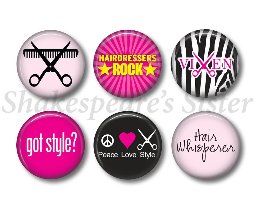 Hair Stylist Magnets Fridge Magnets Hairdresser Gift 6 Magnets 1.5 Inch ...