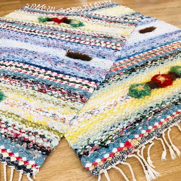 Scandinavian Rag Rug - Etsy