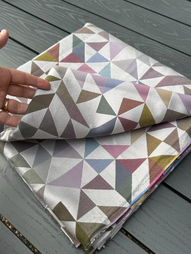 Scandinavian Furnishing Fabric Woven Optical Pattern. - Etsy