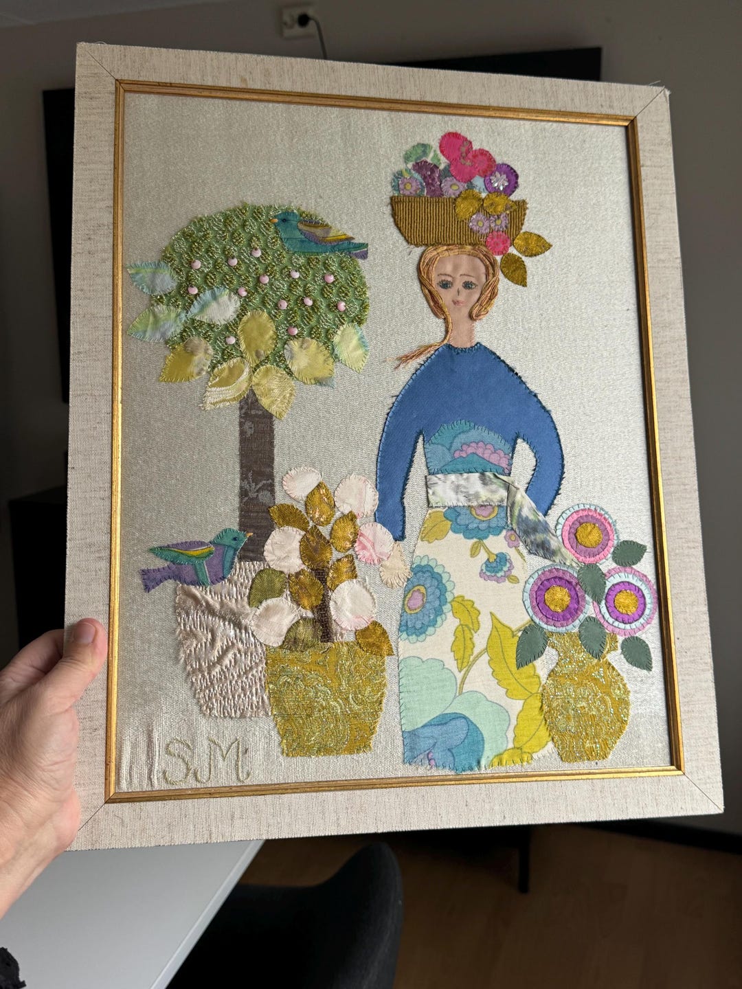Vintage Handcrafted Textile Art – Appliqué & Embroidered Wall Decor - Etsy
