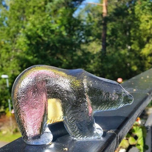 Glass Polar Bear - Etsy