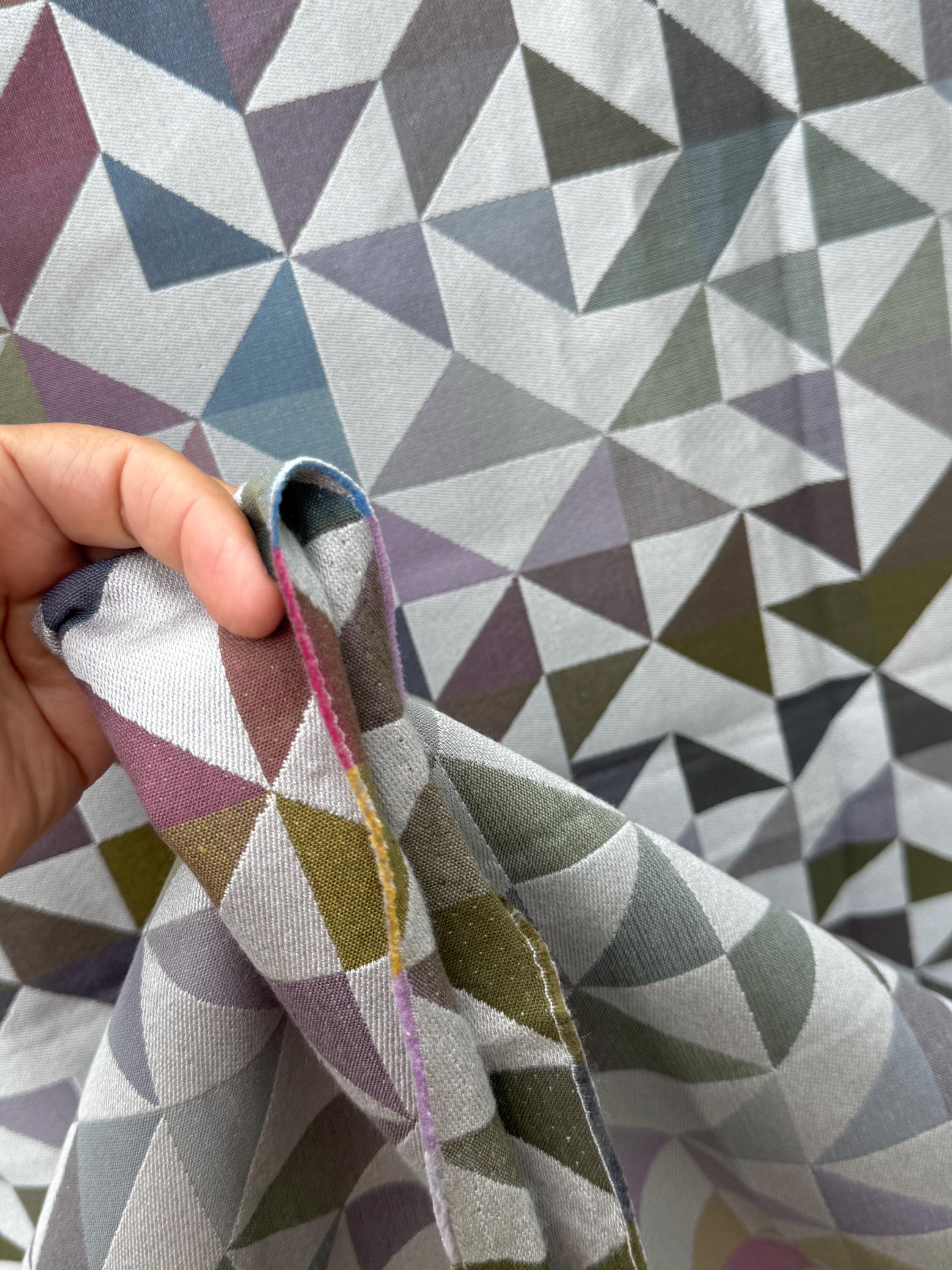 Scandinavian Furnishing Fabric Woven Optical Pattern. - Etsy