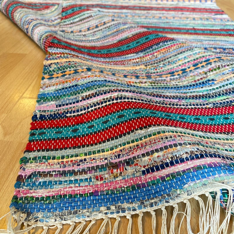 Rag Rug Runner - Etsy