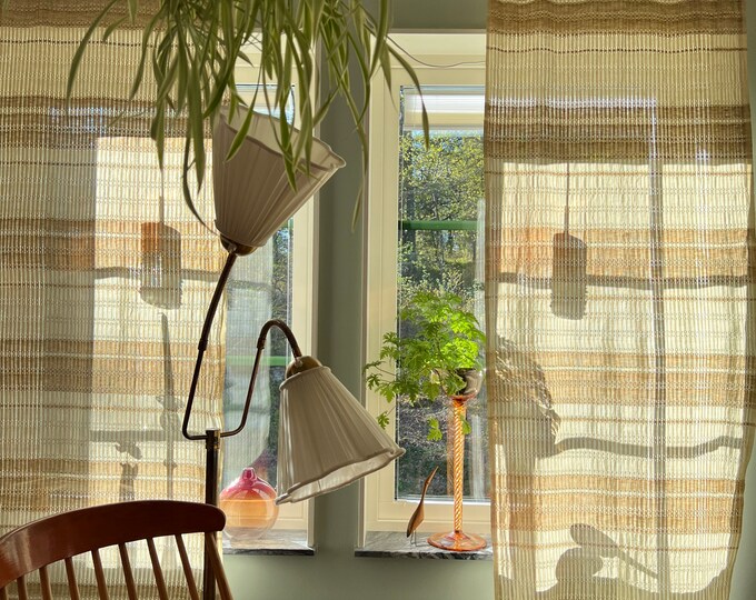 Vintage Sheer Curtains in Net Fabric, Retro Bedrooms Curtains. - Etsy