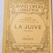 Vintage Grand Opera Libretto La Juive the Jewess Script Music | Etsy