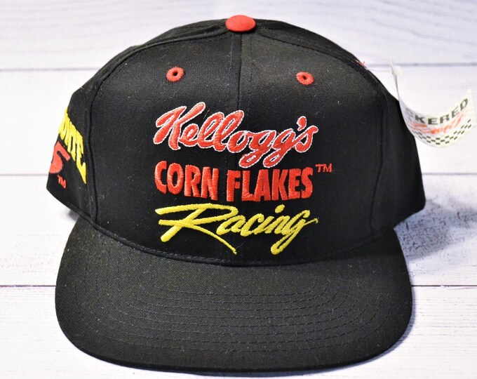 Vintage Terry Labonte Hat Kelloggs Racing Team Tags Truckers Cap NASCAR ...