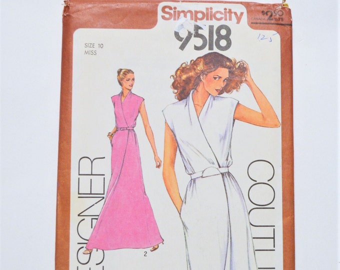 Simplicity 9518 Sewing Pattern Misses Dress Skirt Size 10 - Etsy