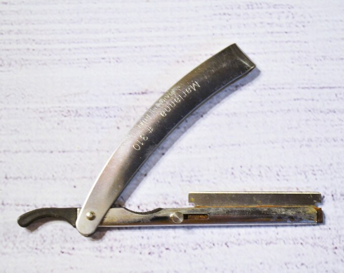 Vintage Marianna Straight Edge Razor 310 Stainless Steel Collectible ...