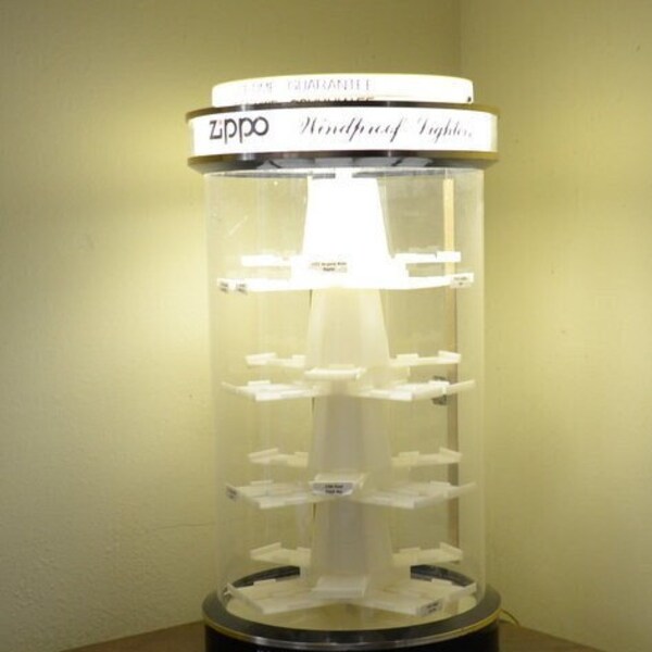 Lighted Rotating Display Case - Etsy