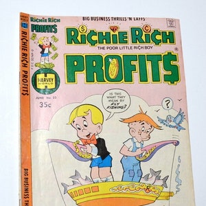 Vintage Richie Rich Comic Book: Profits No. 23, 1978 - Etsy