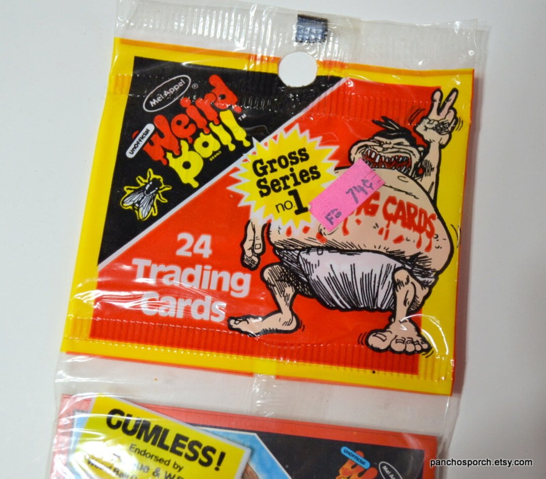 Vintage Weird Ball Cello Pack 24 Trading Cards 1986 Mel Appel Gross ...