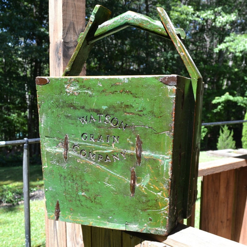 Primitive Grain Bucket - Etsy