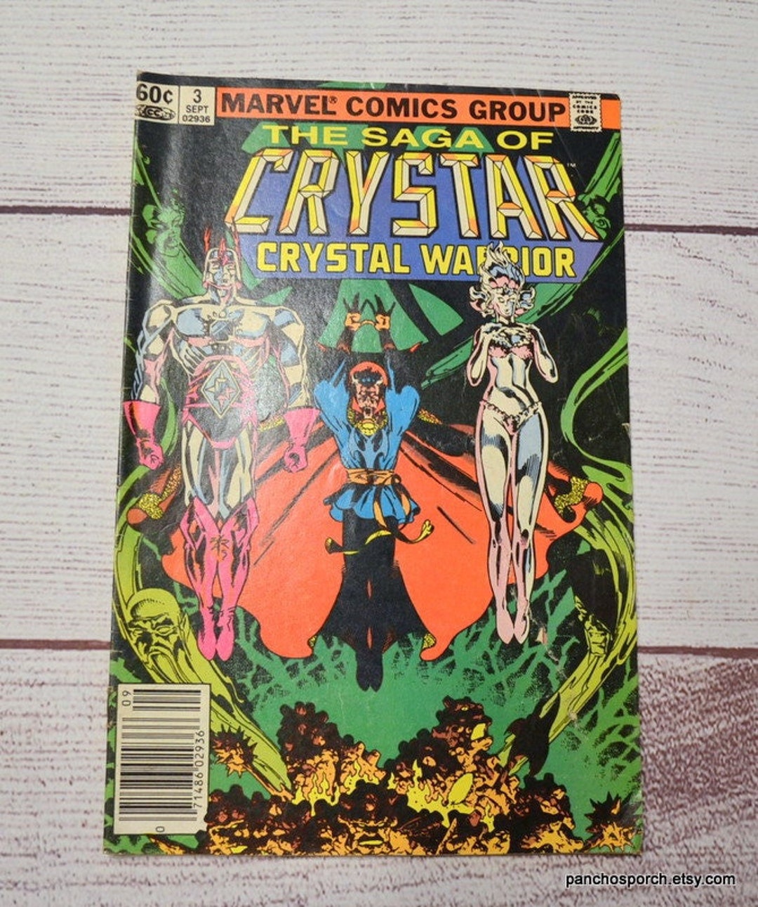 Vintage Saga of Crystar Comic Book 1983 No 3 Crystal Warrior Marvel ...