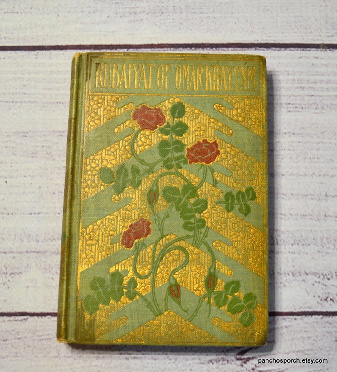 Edward Fitzgerald Rubaiyat of Omar Book 1898 HM Caldwell Co Ornate ...