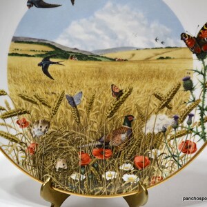 Vintage Peter Barrett Collector Plate Wheat Fields of August Franklin ...