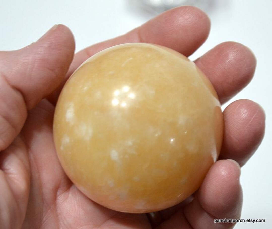 Vintage Agate Sphere: Gold Beige Stone Orb, Display Ball (2.25") - Etsy