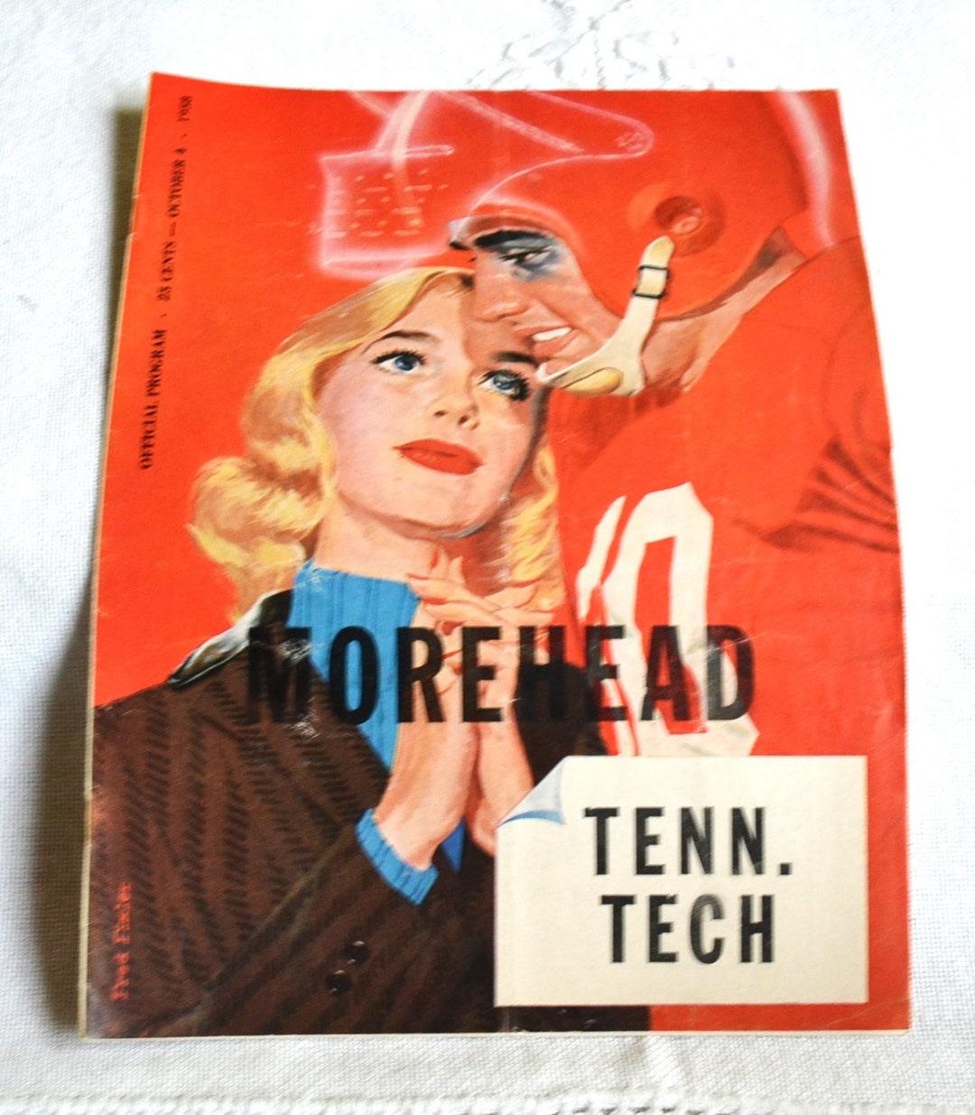 Vintage Tennessee Tech Football Program: 1958 College Sports ...