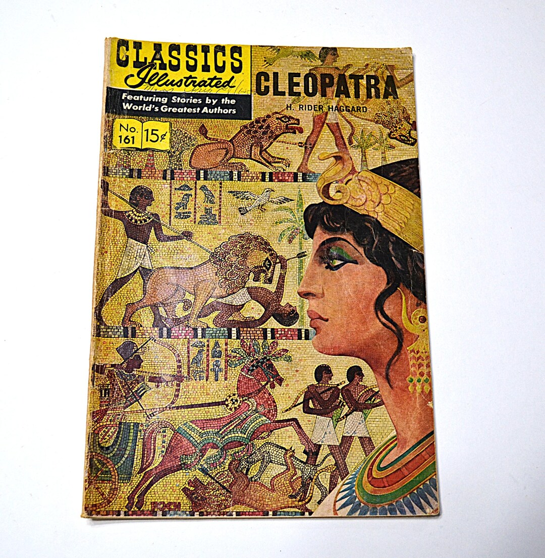 Vintage Cleopatra Comic Book, 1961 Classic Illustrated Comics No. 161 ...