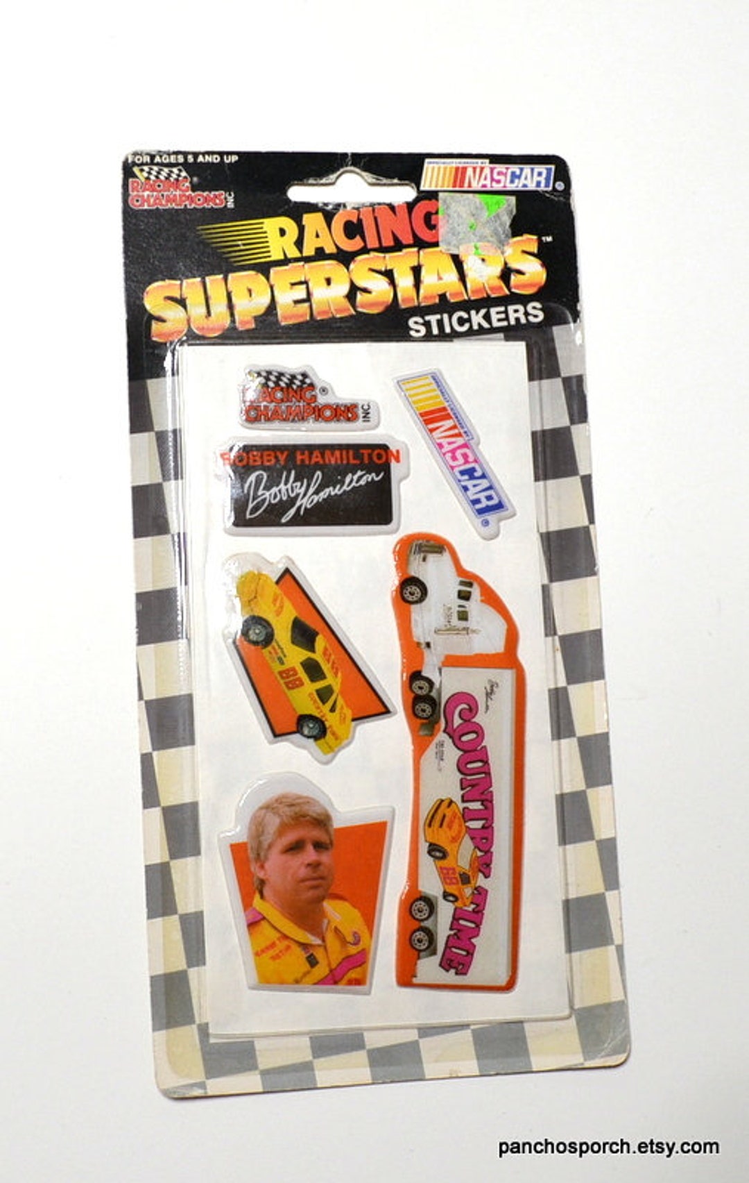 Vintage Bobby Hamilton Sticker Set Racing Superstars Country Time ...