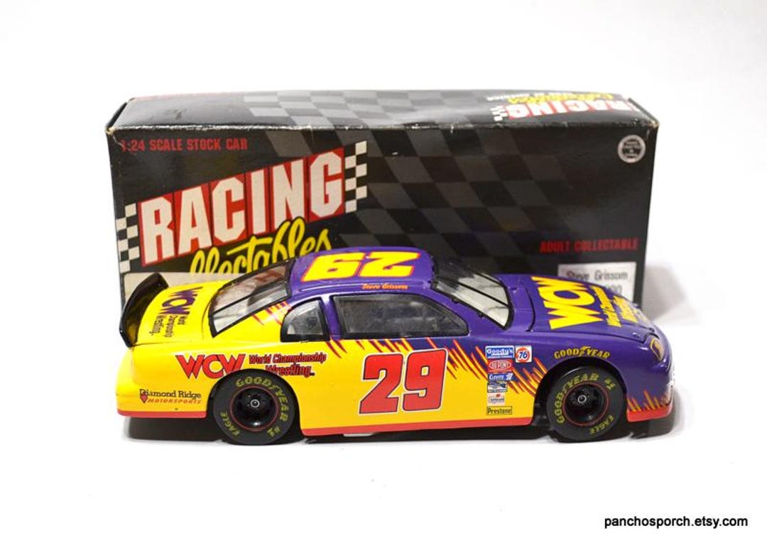 Vintage Steve Grissom Die Cast Car: 1996 WCW NASCAR Racing Memorabilia ...