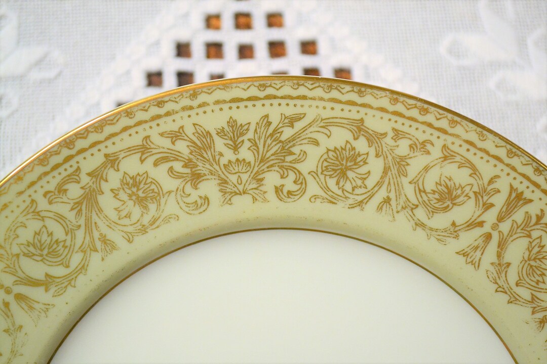 Vintage Imperial Wentworth Regency Salad Plate Set of 4 Green Regency ...