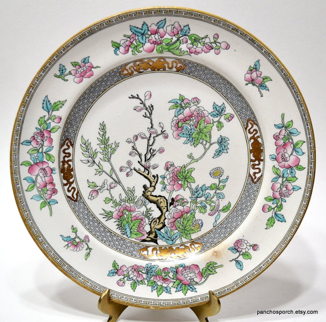 Vintage Minton Indian Tree Dinner Plate: Chinoiserie Floral Wall Decor ...