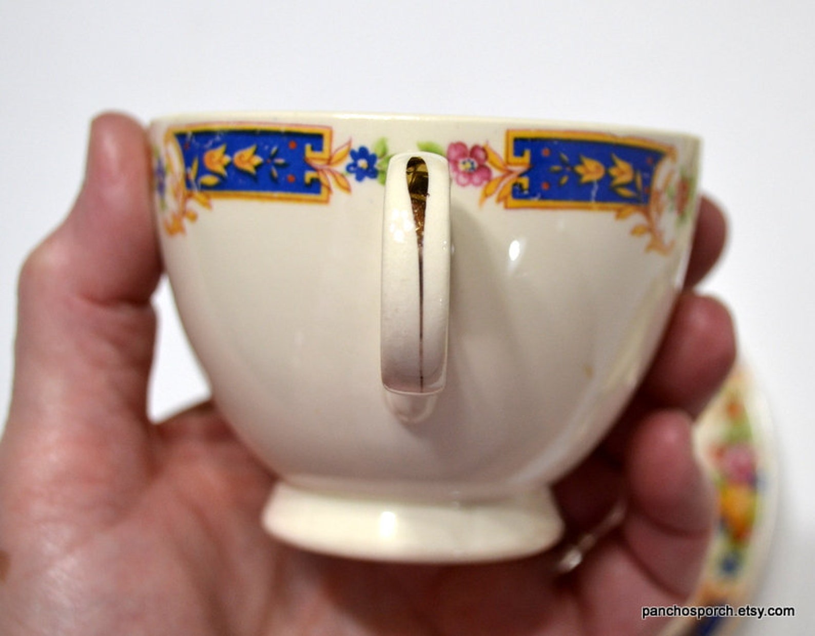 Vintage TST Floral Cup and Saucer Set(4): Art Deco Wedding China - Etsy