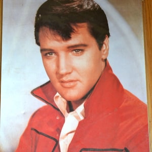 Vintage Elvis Presley Poster Red Jacket the King 1986 Ready to Frame ...