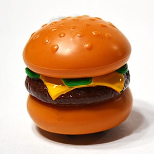 Vintage Rolling Hamburger Toy 1989 Hallmark Cards Burger King Kids Meal ...