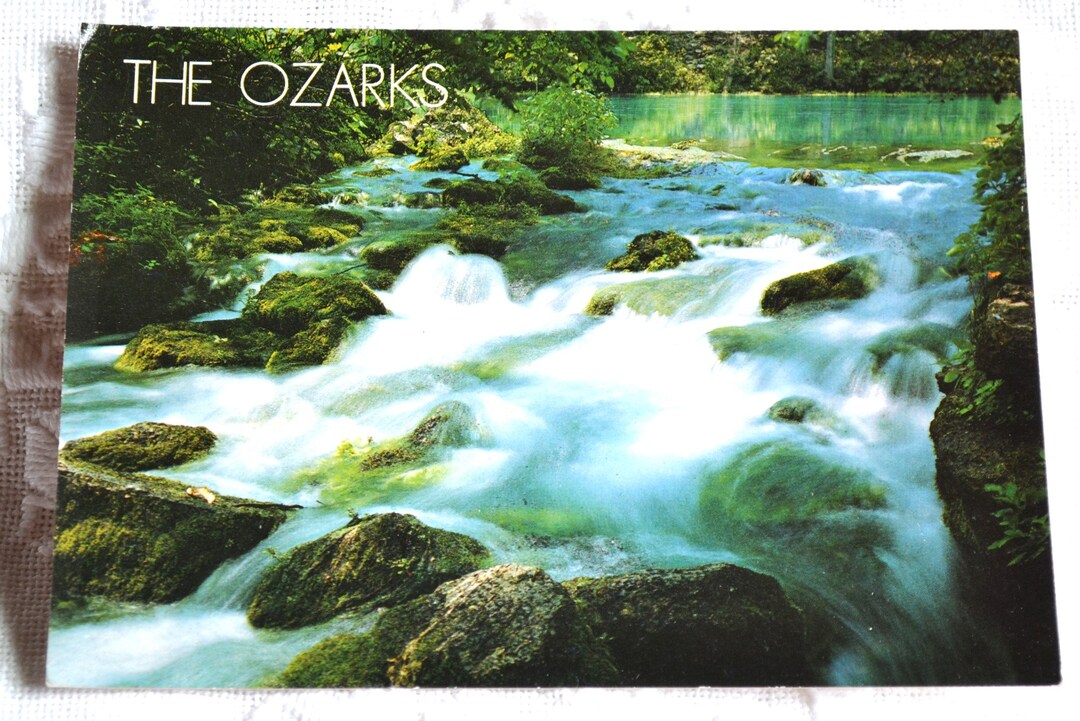 Vintage ARKANSAS Postcard Ozarks Mountains Missouri Post Card Americana ...