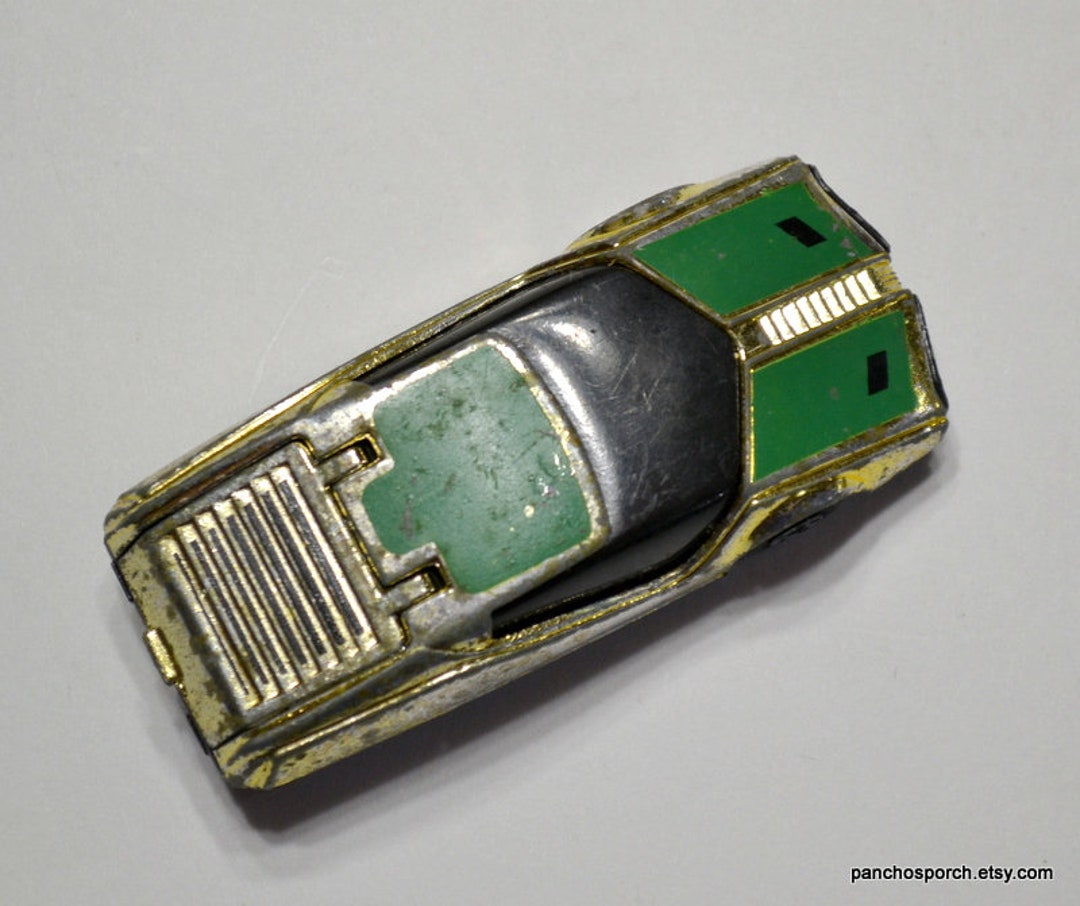 Vintage MATCHBOX 1973 Super Fast Golden X Lesney England Green Gold ...