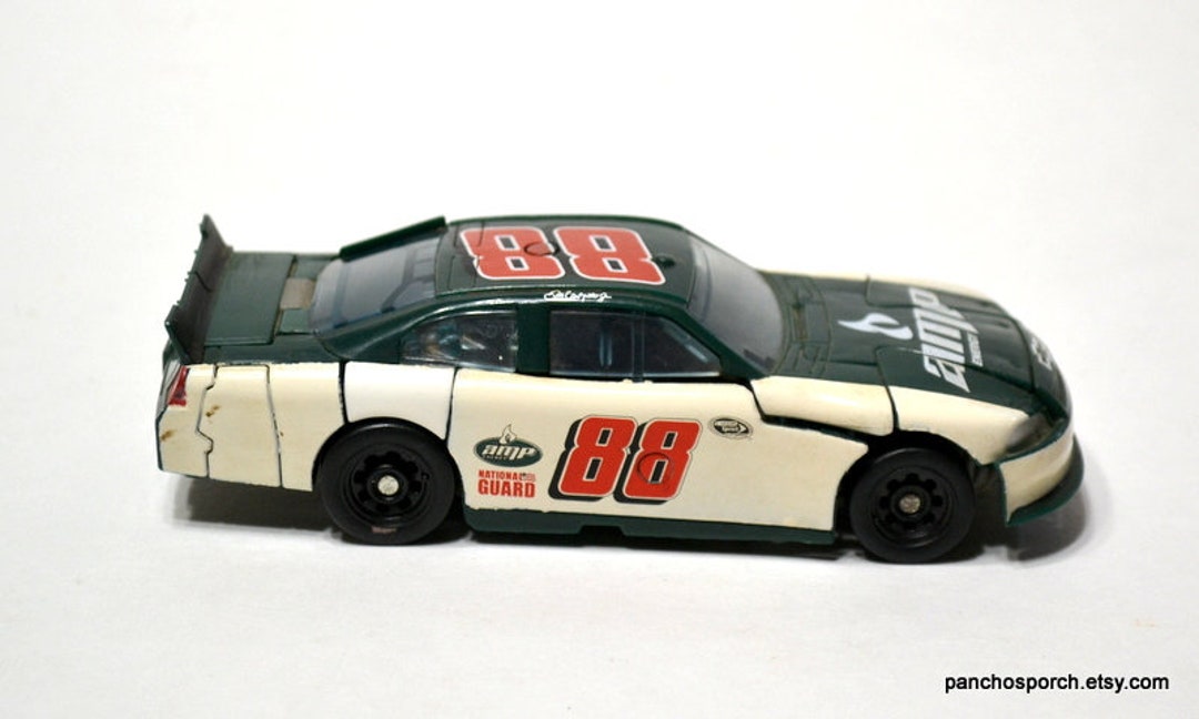 Vintage DALE EARNHARDT Jr Transformer Toy Race Car No 88 Amp NASCAR ...