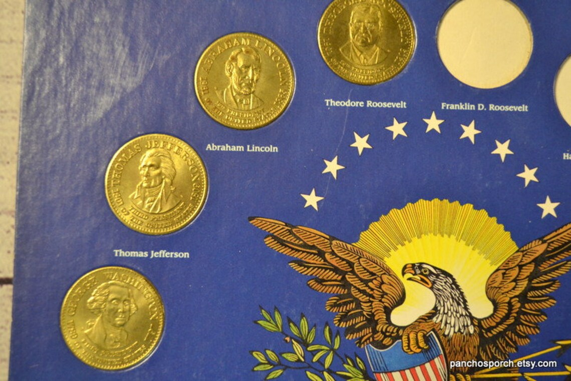Vintage Shell Collector Coins United States Presidents 1992 - Etsy