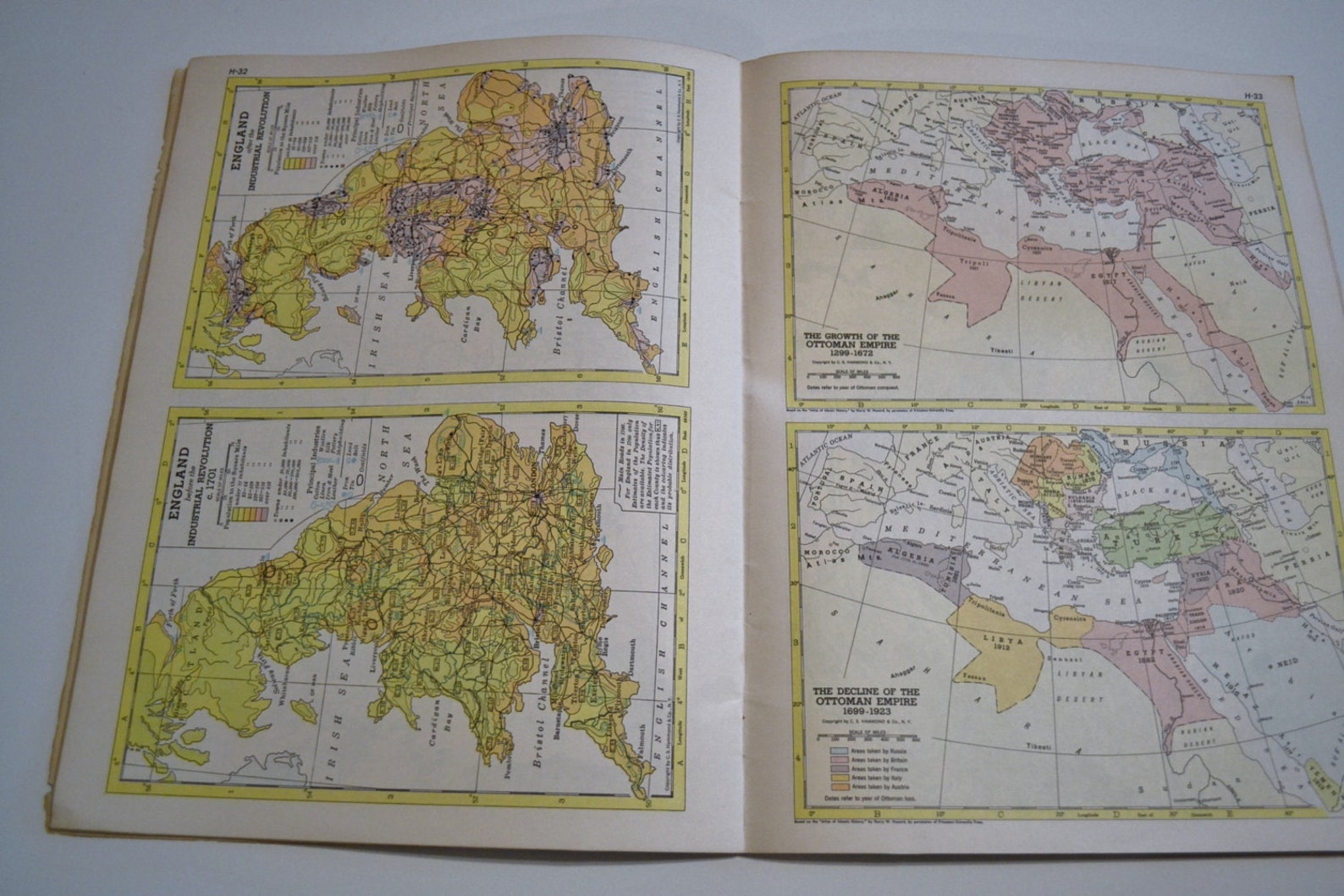 Vintage Hamond Historical Atlas 1970 World Maps Panchosporch | Etsy